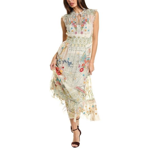 Johnny Was | Dresses | Johnny Was Merida Mesh Maxi Dress | Poshmark